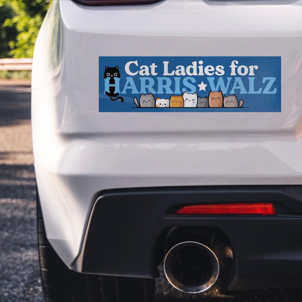 Cat Ladies for Harris Bumper Sticker – FishbiscuitDesigns