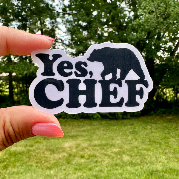 The Bear Yes Chef Sticker – FishbiscuitDesigns