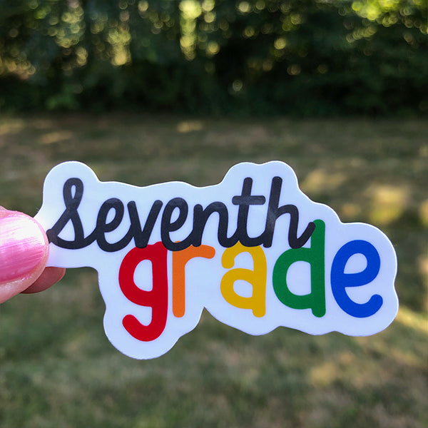Seventh Grade Teacher Sticker – FishbiscuitDesigns