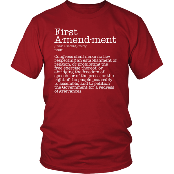 First Amendment T-Shirt – FishbiscuitDesigns
