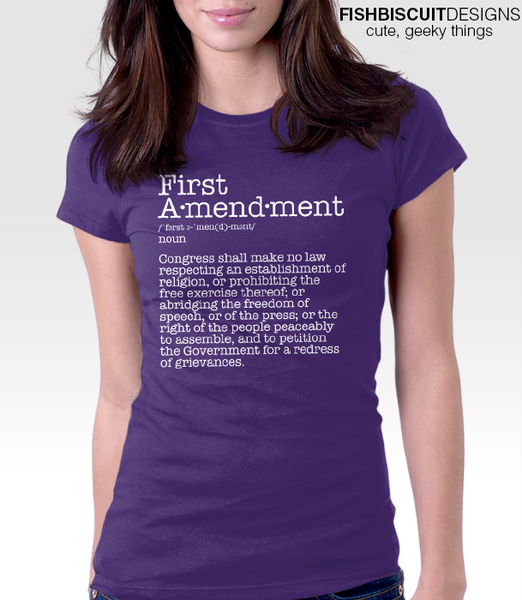 First Amendment T-Shirt – FishbiscuitDesigns
