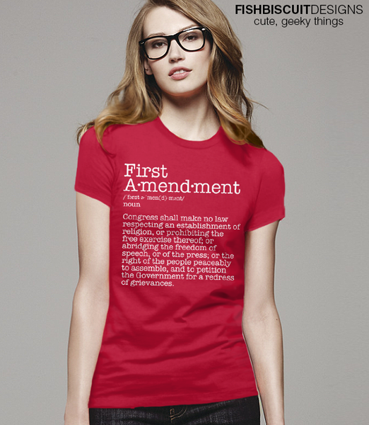 First Amendment T-Shirt – FishbiscuitDesigns