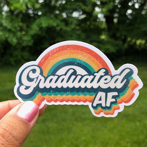 Graduated AF Sticker – FishbiscuitDesigns