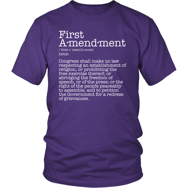First Amendment T-Shirt – FishbiscuitDesigns