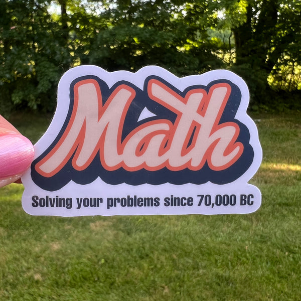 Math Problems Sticker – FishbiscuitDesigns