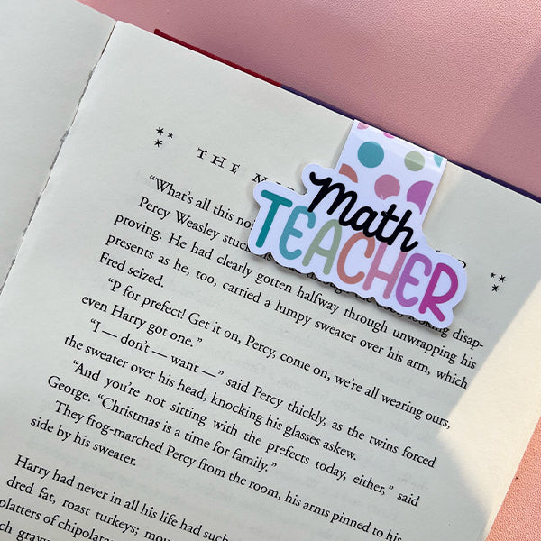 Math Teacher Magnetic Bookmark – FishbiscuitDesigns